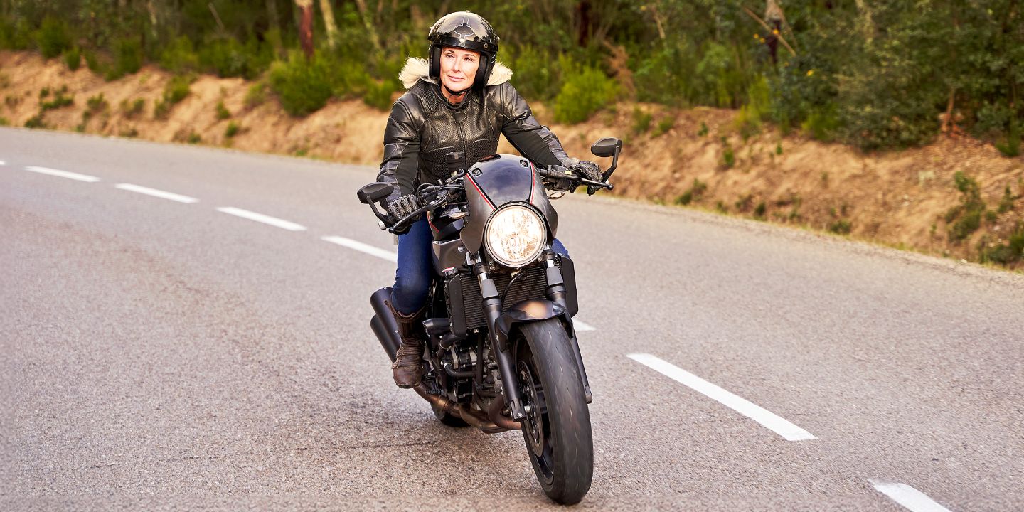 The freedom of motorcycle riding